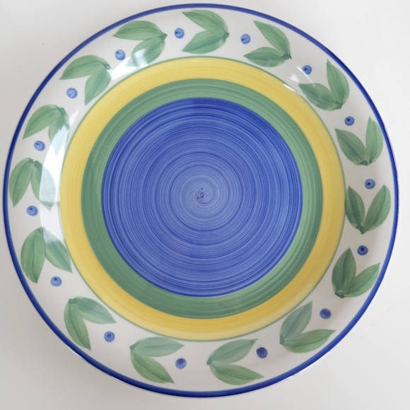 Trisa | Dining | Trisa Vintage Hand Painted Stoneware Dinner Plate ...